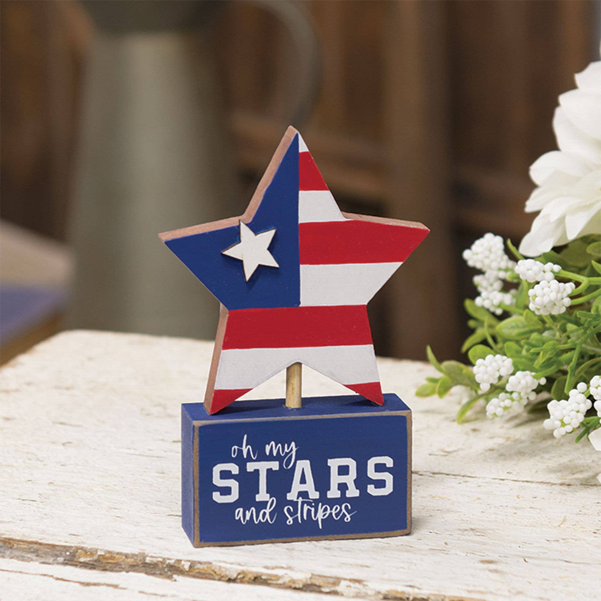 Oh My Stars and Stripes Americana Star on Base – Farmhouse Rehab