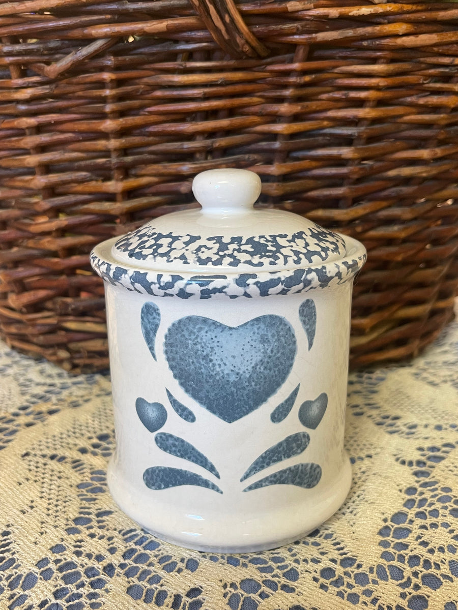 Country Blue Heart Canister (Small) – Farmhouse Rehab